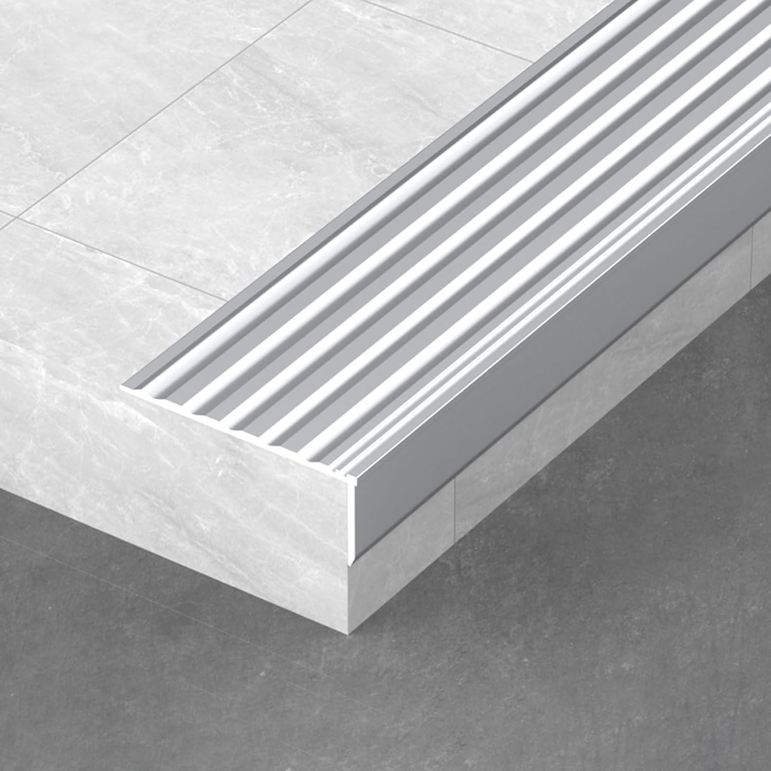Aluminum Alloy Stair Nosing Edge Trim Step Nose trim Silver 5x2cm – RM ...