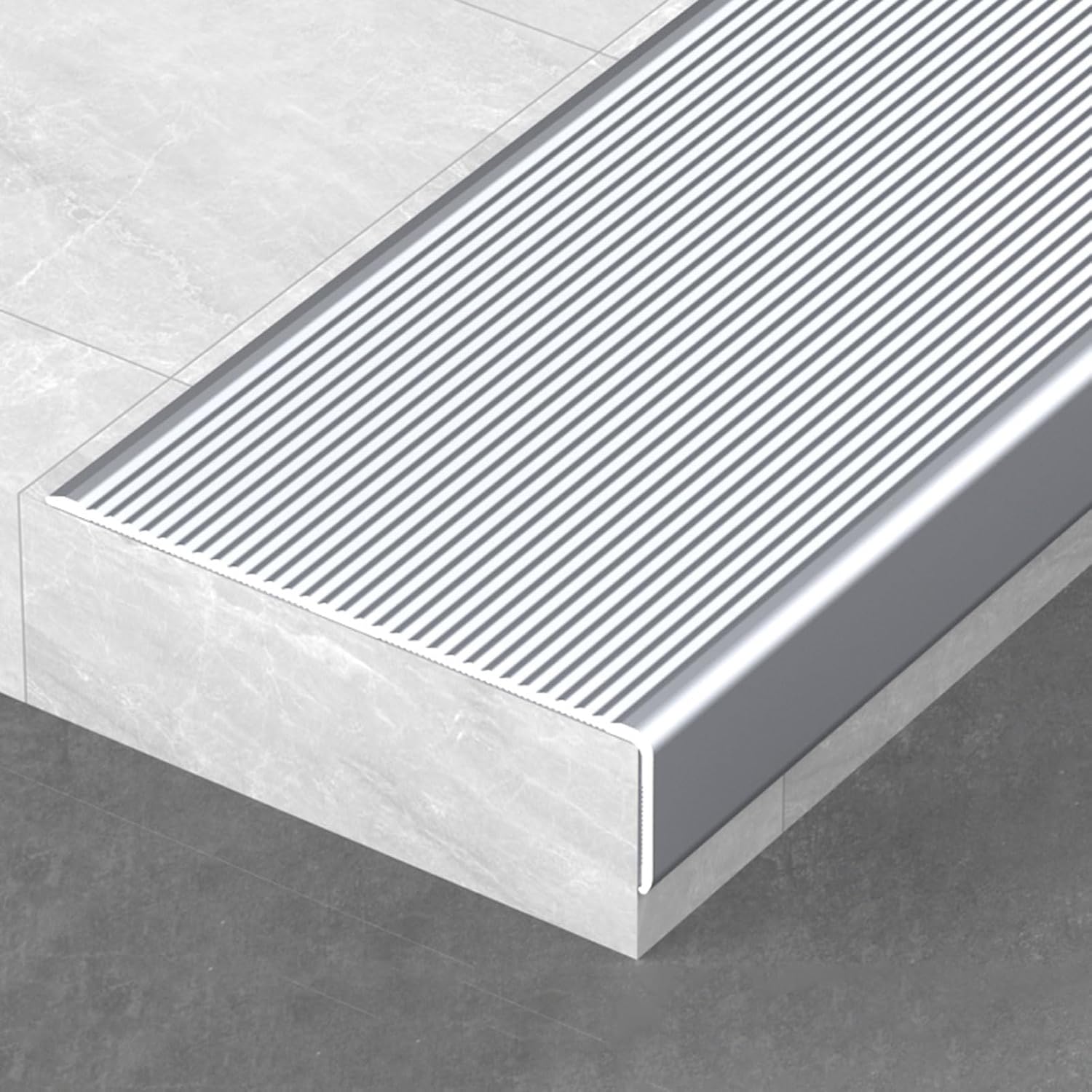 Aluminum Alloy Stair Nosing Edge Trim Step Nose trim Black 7x3cm (Copy ...