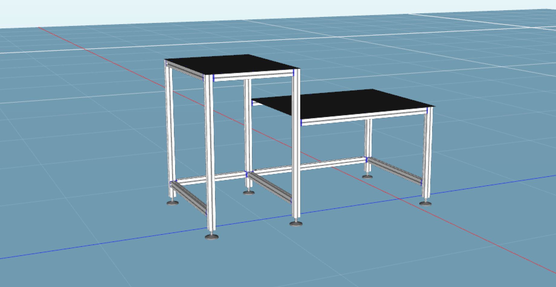 Trespa Top Split Level Table For LAB – RM components