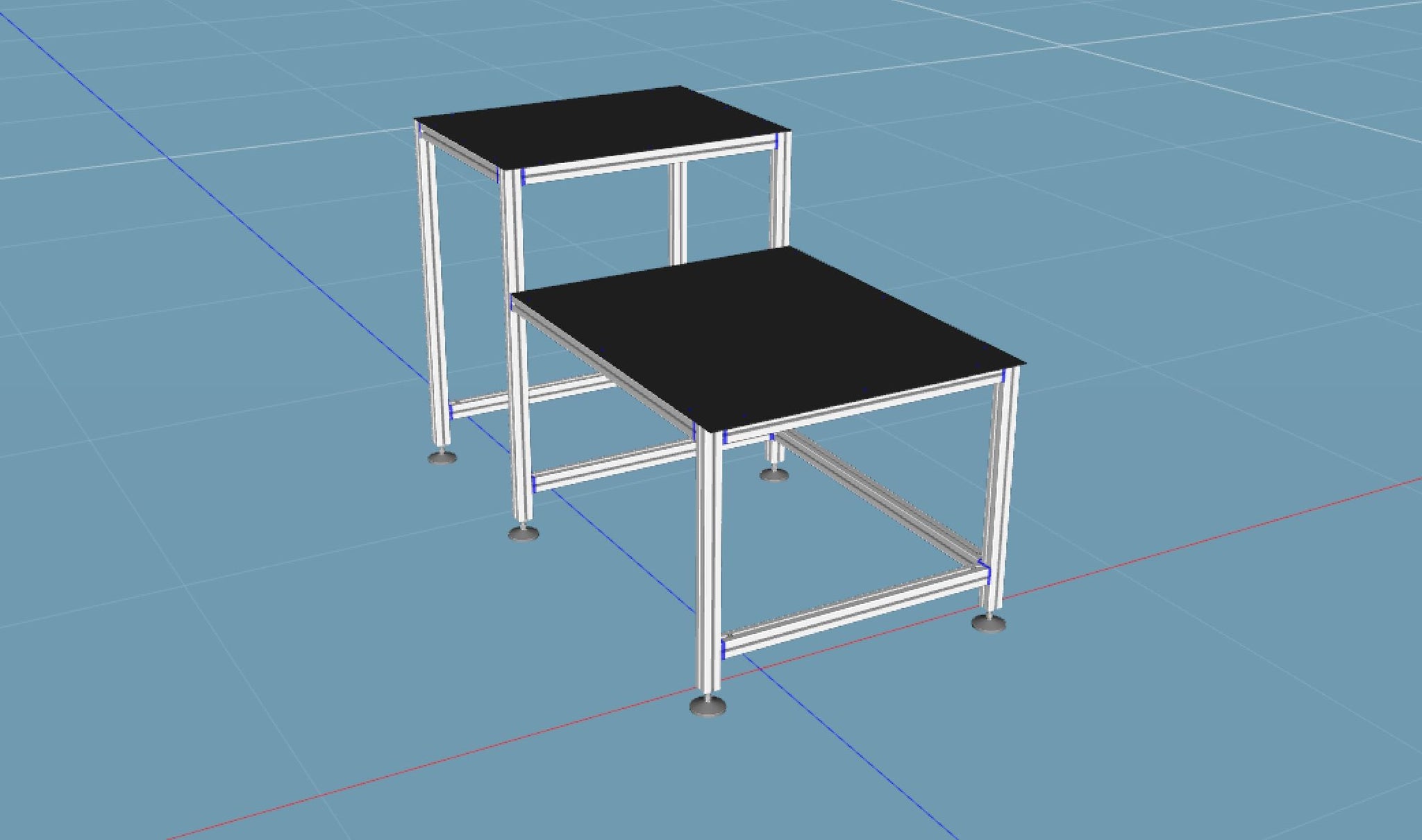 Trespa Top Split Level Table For LAB – RM components