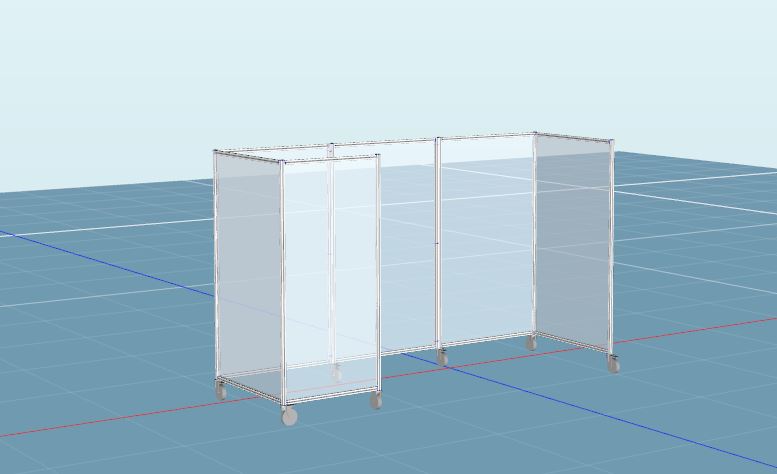 Portable Aluminium profiles building office divider and partition wall ...