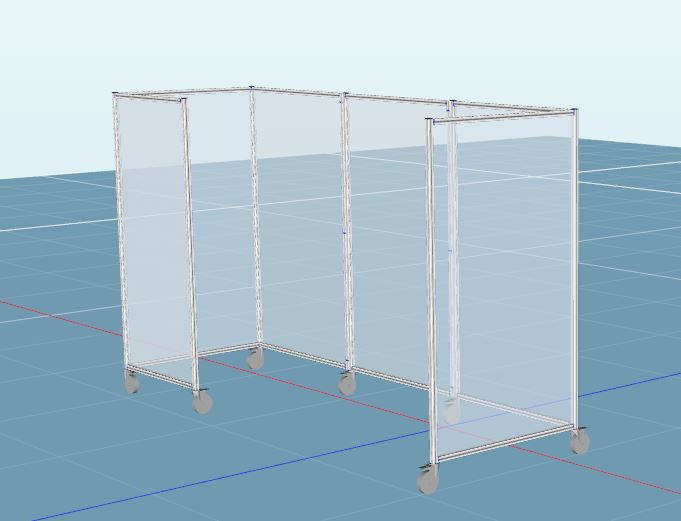 Portable Aluminium profiles building office divider and partition wall ...