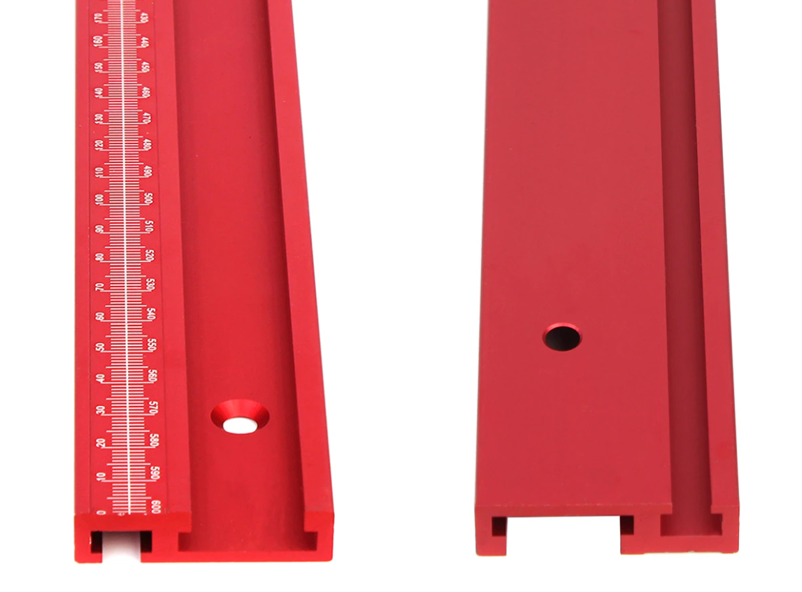 Type 45 T-Track With Scale – Red 600mm – RM components