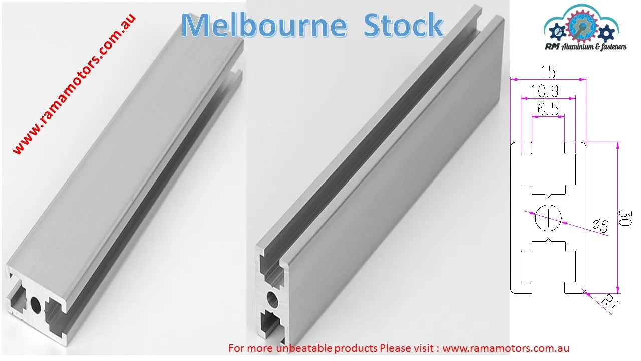Aluminium Extrusion T-Slot Profile Euro Standard-15x30mm – RM components