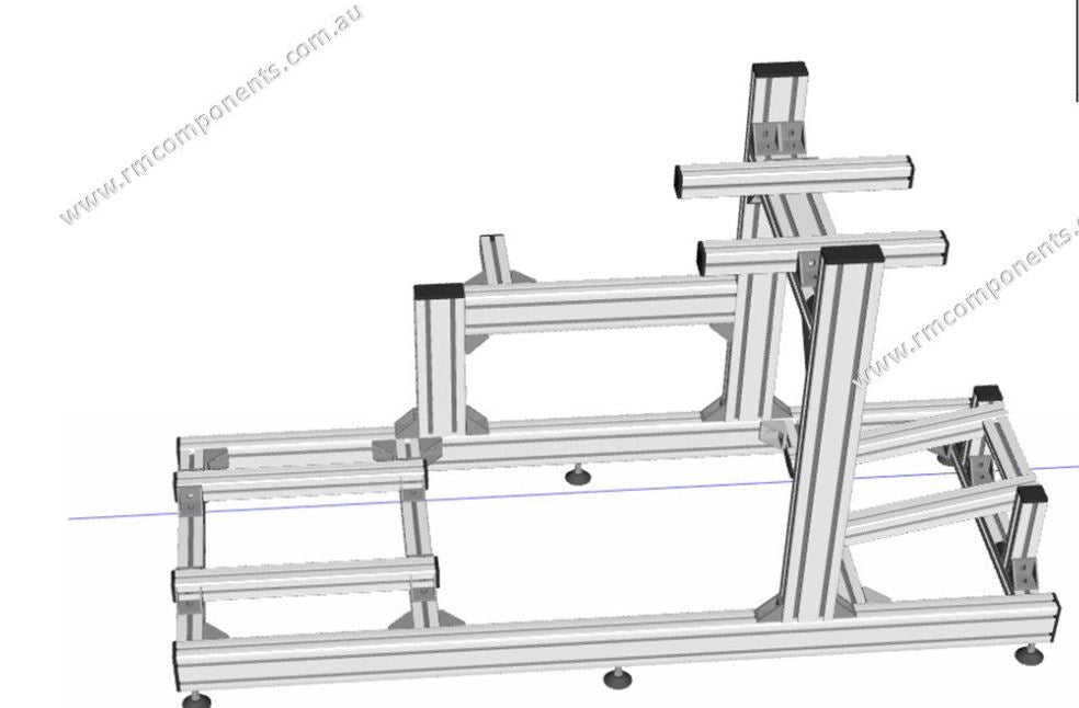T slot aluminium profile Racing simulation rig - Frame Silver – RM ...