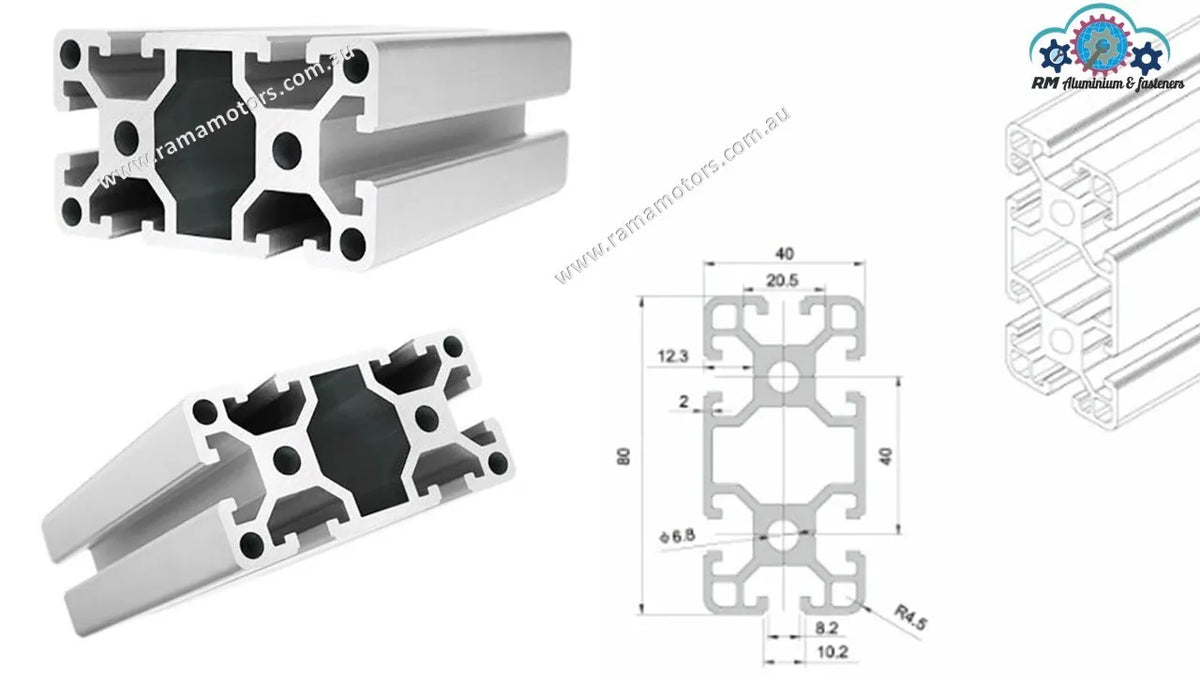 4080 -T-Slot Silver- Heavy Duty – Aluminium Profile (40 series) – RM ...