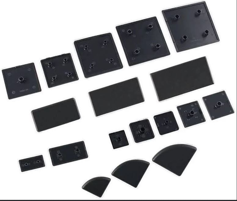 2080 T- Slot End Caps (black) – RM components