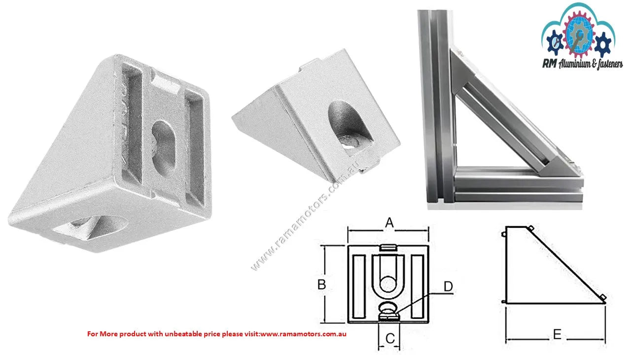 Bevel Edges Connector Bracket Angle Corner Joint-30 series – RM components
