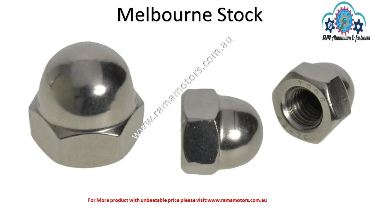 Pack of 10 pcs Stainless steel m5 Dome Nut – RM components