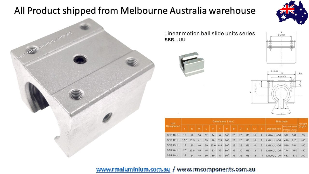 SBR Bearing 10UU – RM components