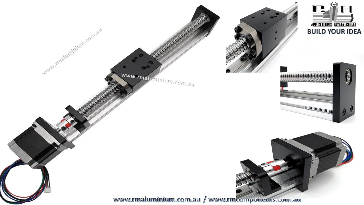 250mm Linear rail, ball screw actuator kit – RM components