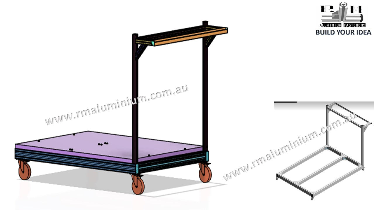 Customized Base Trolley With Heavy duty wheels – RM components