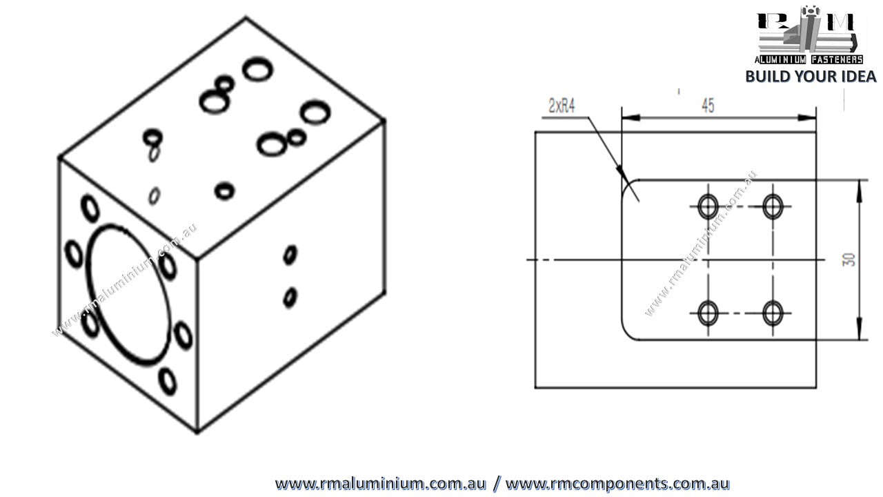 Lead screw Nut Housing to connect the 1605 lead screw on the MGN12 ...