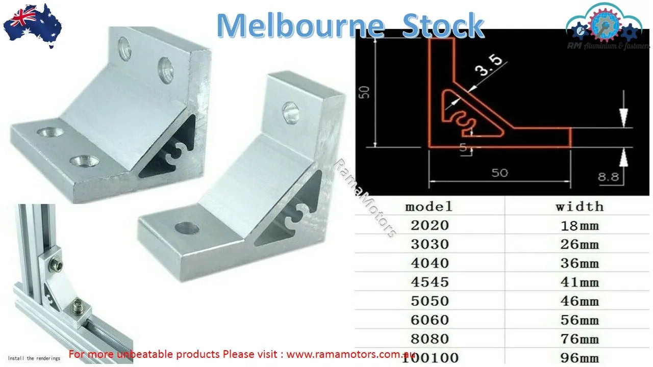 4040 Right Angle Corner Joint Bracket (please select the size you requ ...