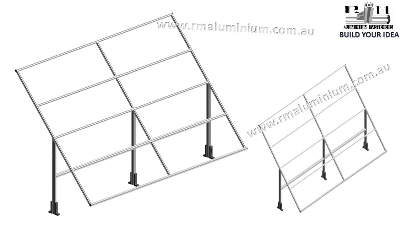 Customise Double Solar panel frame panel – RM components