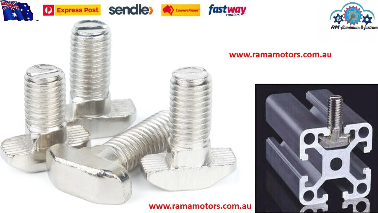 Pack of 20PCS ,45 Series/10mm slot M8X20mm T-bolts – RM components